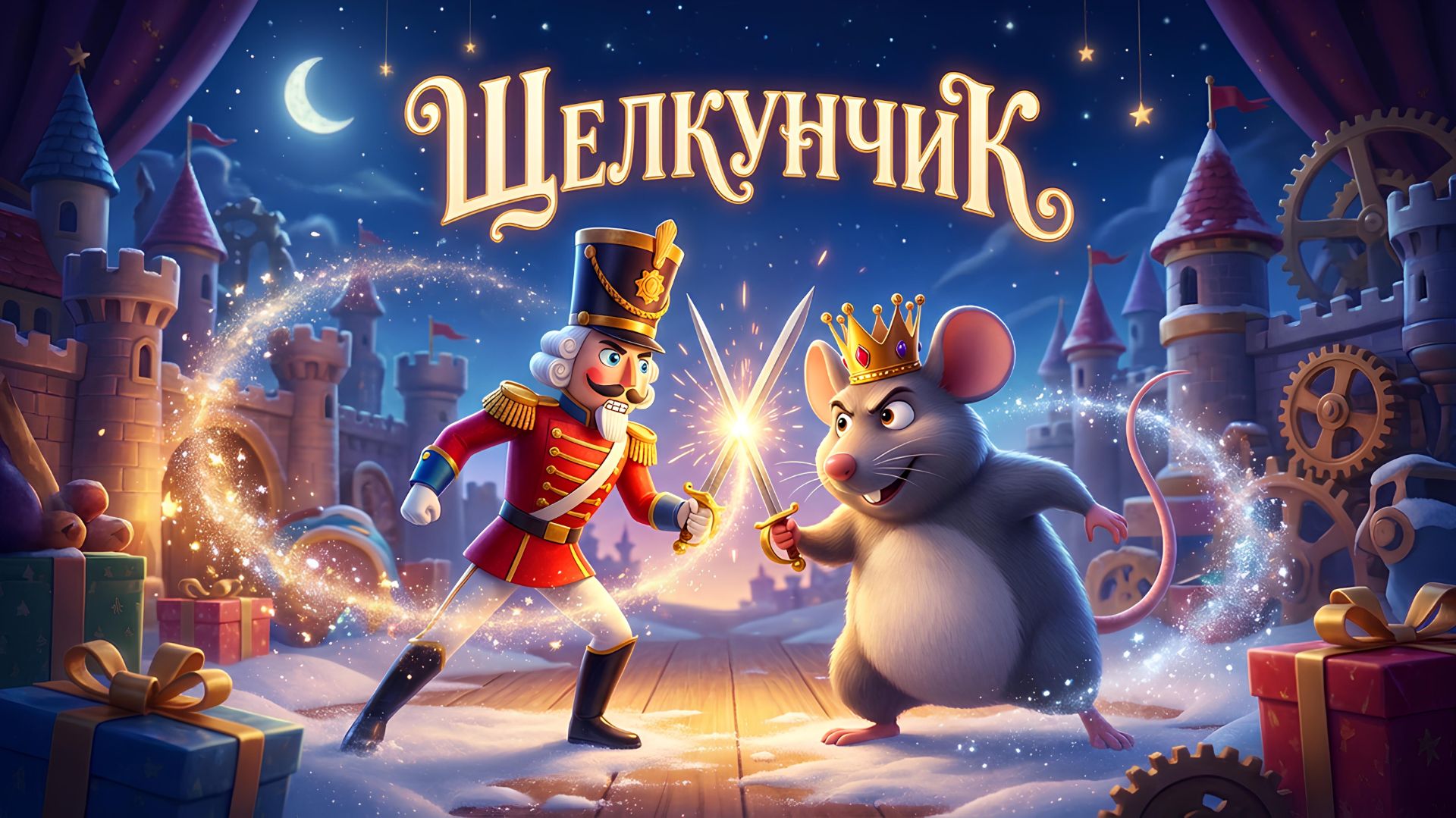 🌟 ЩЕЛКУНЧИК — ВОЛШЕБНЫЙ НОВОГОДНИЙ МУЛЬТИК ДЛЯ ДЕТЕЙ 🎄✨