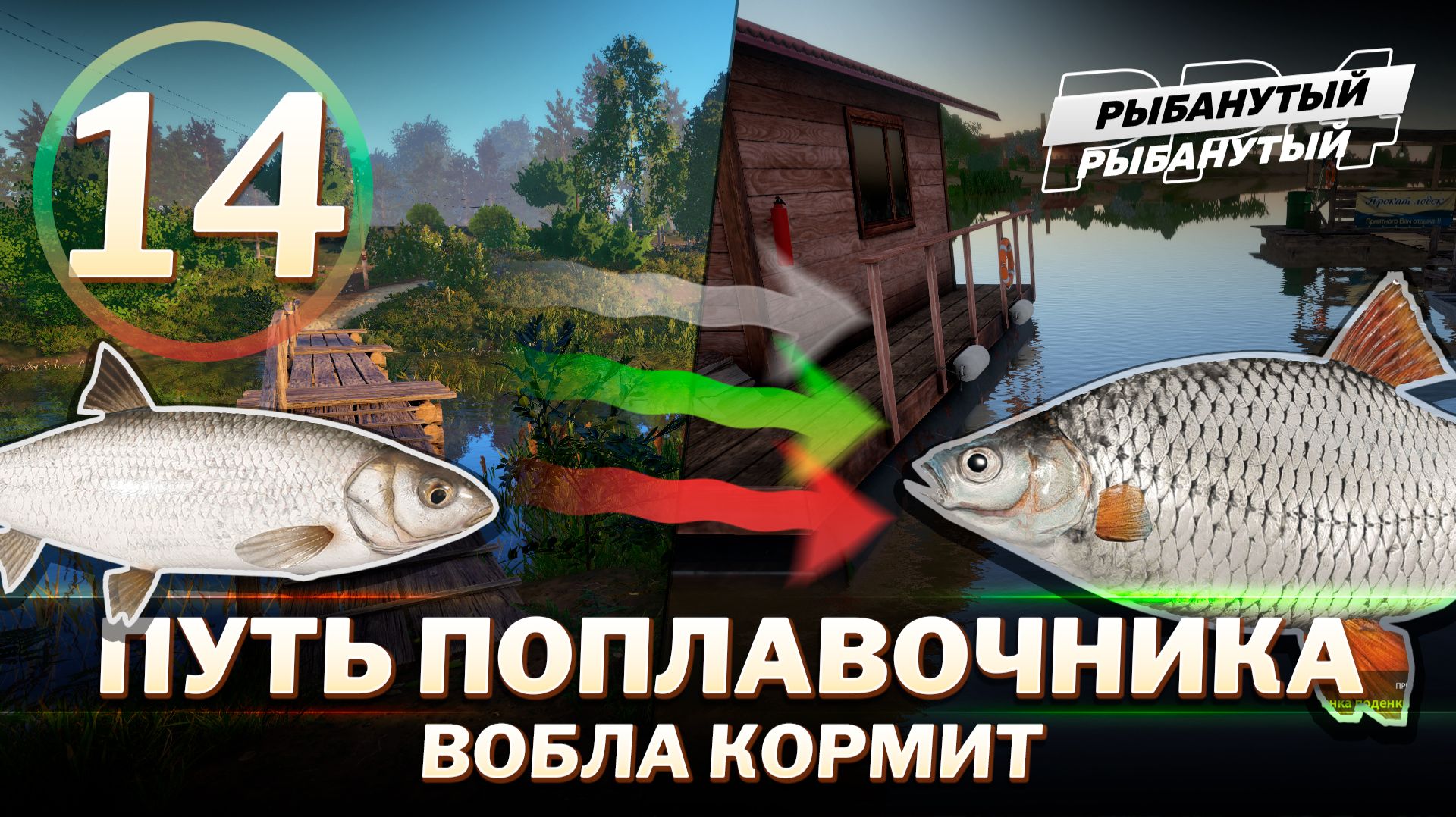 ПУТЬ ПОПЛАВОЧНИКА - Вобла кормит. 14 серия. Русская Рыбалка 4