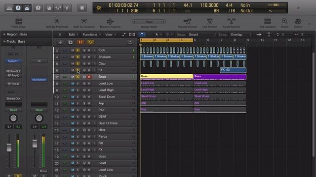 1. Tropical house bass sounds with Sylenth