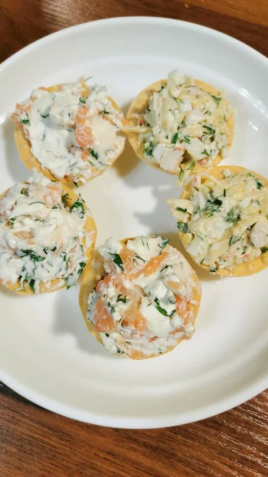 Тарталетки, быстро, просто, вкусно #тарталетки #вкусно #пропокушать #закуски #готовимдома #еда #смак