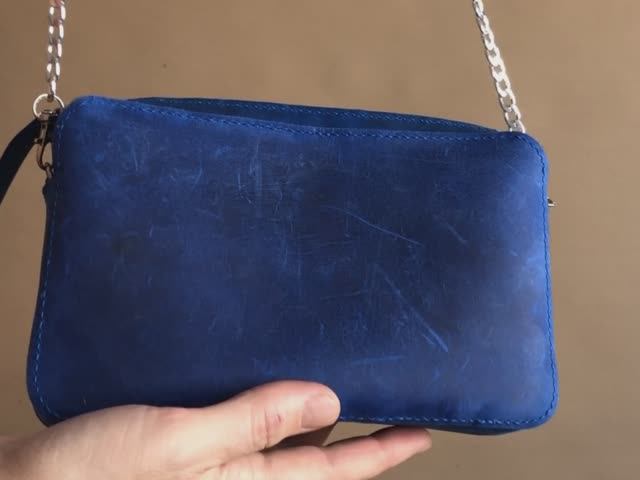 Сумка на плечо и кросс-боди «Крейзи» ультрамарин