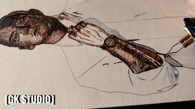 Эминем выжигание по дереву