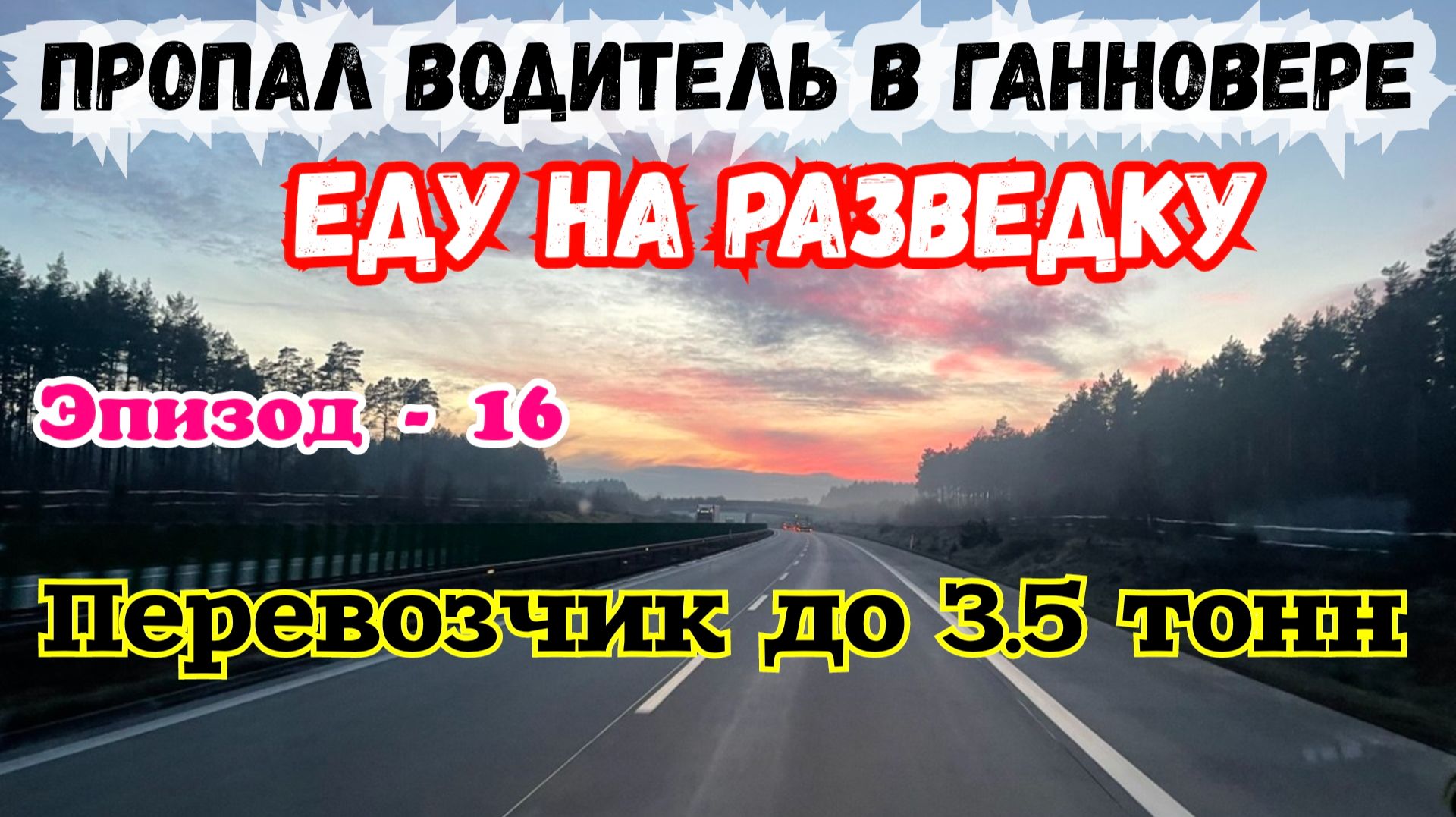 Пропал водитель в Ганновере. Еду на Разведку. Работа на Бусе 3.5 т в Европе. Перевозчик в Европе