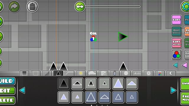 как поменять цвет с помощью триггера в Geometry Dash
