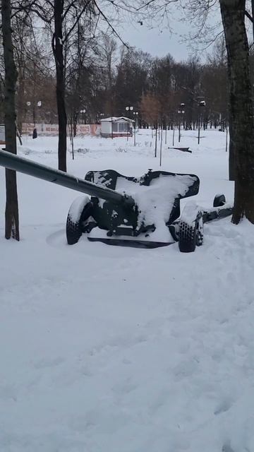 Пушка в Люберецком парке