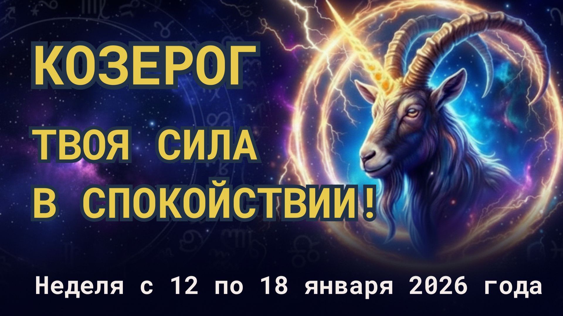♑️ КОЗЕРОГ, ТВОЯ СИЛА В СПОКОЙСТВИИ!