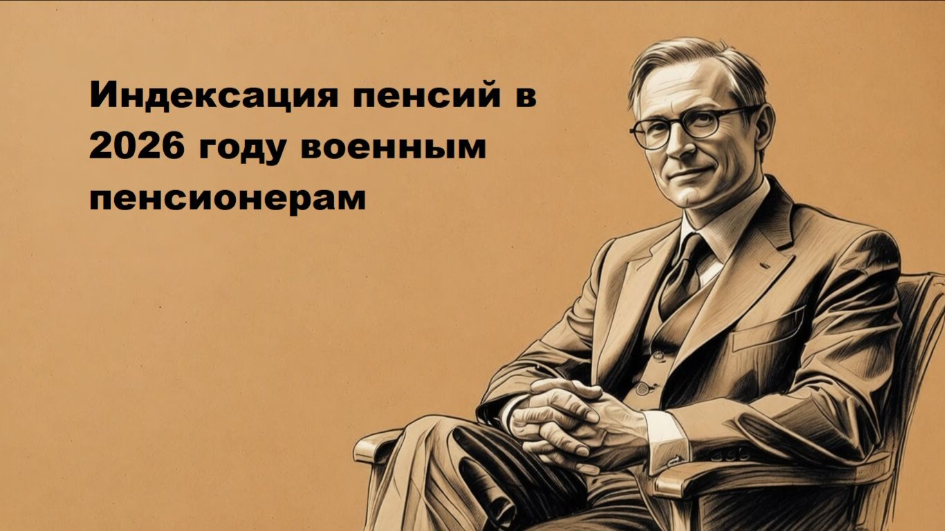 Индексация пенсий в 2026 году военным пенсионерам
