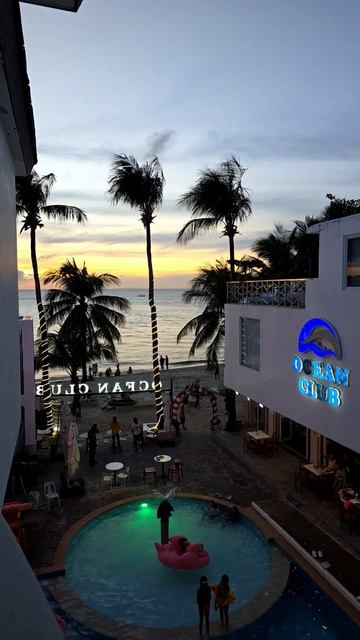 Ocean Club hotel Boracay закат