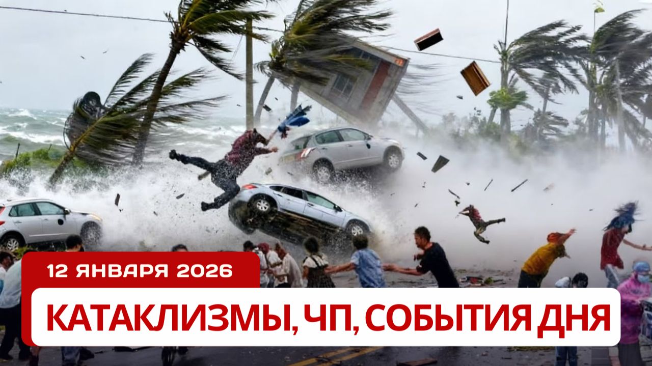 Новости Сегодня 12.01.2026 - Катаклизмы, ЧП, События дня | Россия Китай Европа США Индия