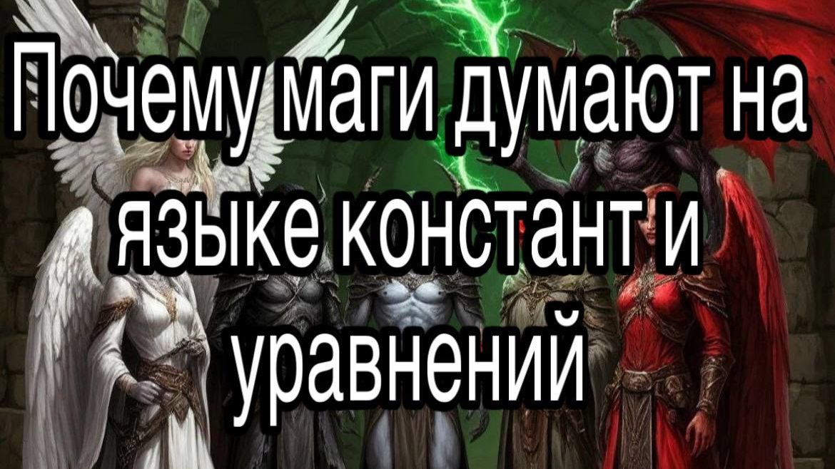 Почему маги думают на языке констант и уравнений | жизненные истории и примеры из магии