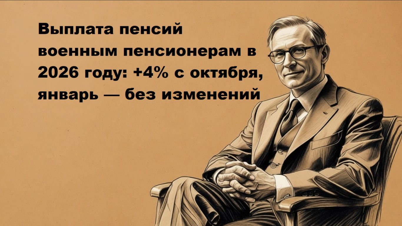 Выплата пенсий военным пенсионерам в 2026 году