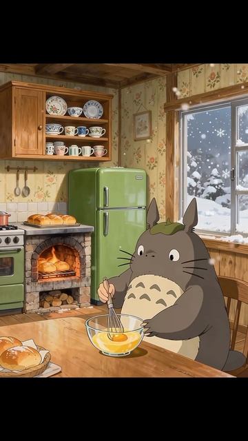 Тоторо зимой.