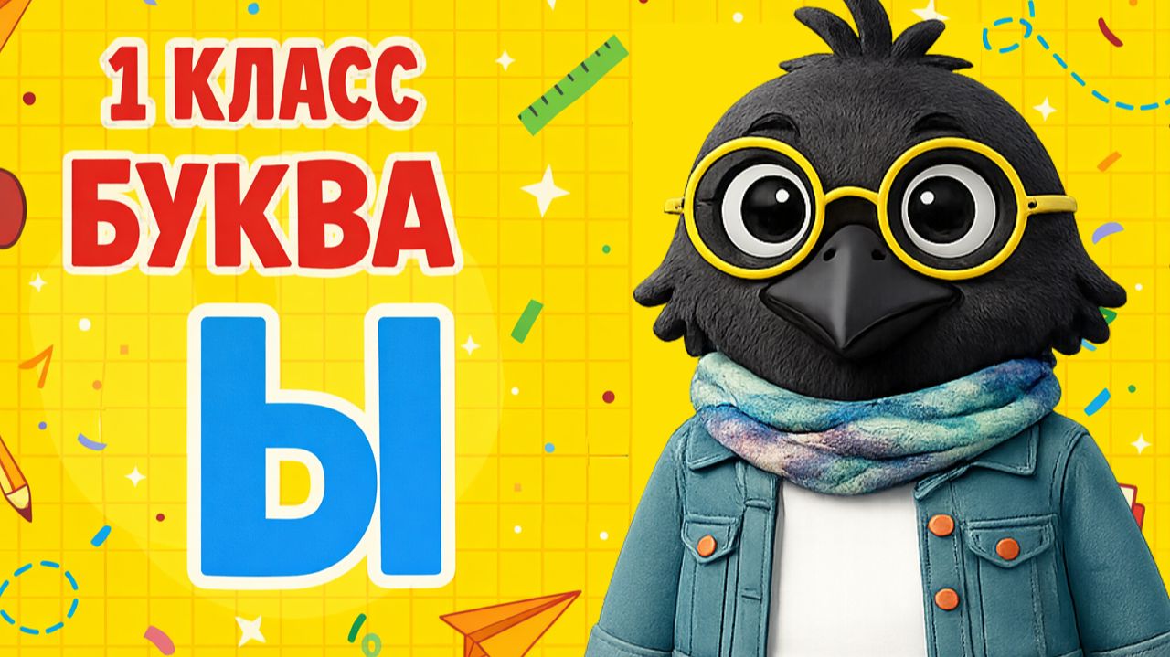 ОБУЧЕНИЕ ГРАМОТЕ - 7 УРОК (1 КЛАСС) " БУКВА Ы" СОКРАЩЕННОЕ ВИДЕО