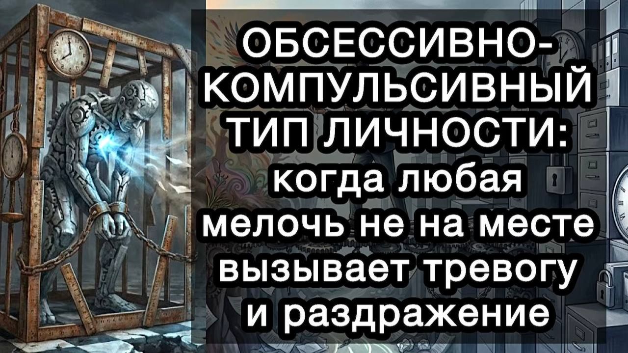 ОБСЕССИВНО-КОМПУЛЬСИВНЫЙ ТИП ЛИЧНОСТИ: когда любая мелочь не на месте вызывает тревогу и раздражение