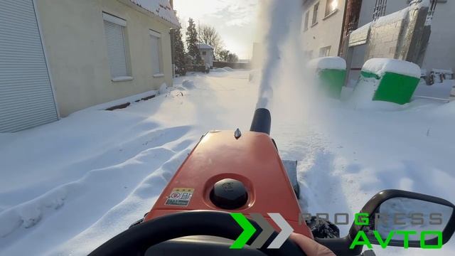 Снегоотбрасыватель на японском минитрактор