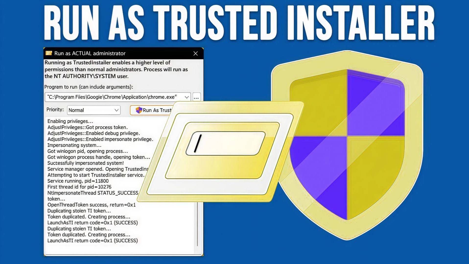 ▶️Изменять параметры реестра под владельцем TrustedInstaller