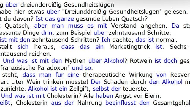 dreiunddreißig Gesundheitslügen