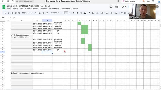 Урок 4. Расчет стоимости IT проекта / Создание проектной диаграммы Ганта в Exel /Project calculation
