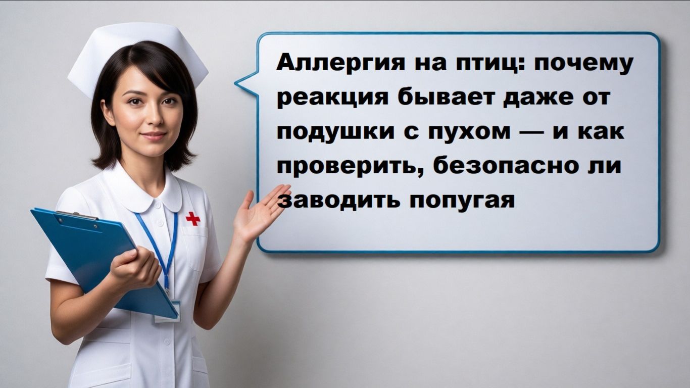 Аллергия на птиц: причины, симптомы, диагностика и лечение