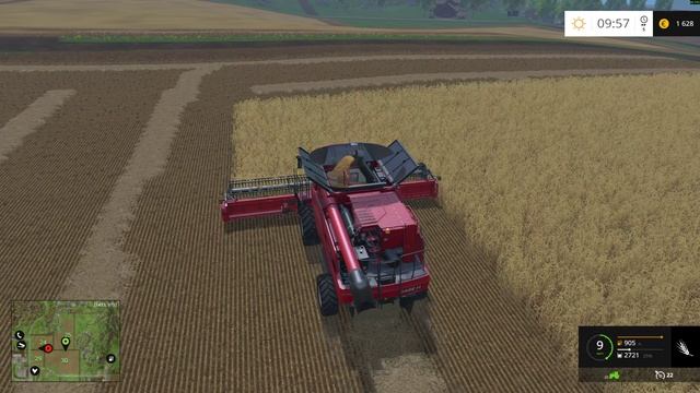 Farming Simulator 2015 Карта Бьорнхольм Новый Комбайн