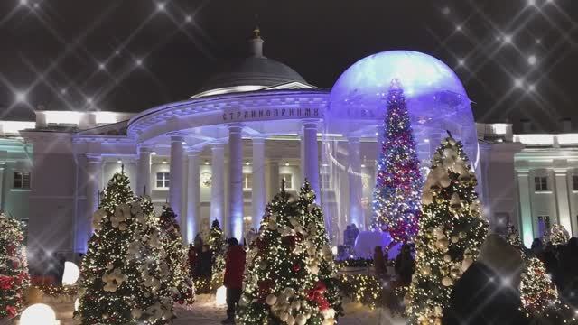Новогоднее чудо у Склифа. Место для лучшей  фотосессии в Москве.