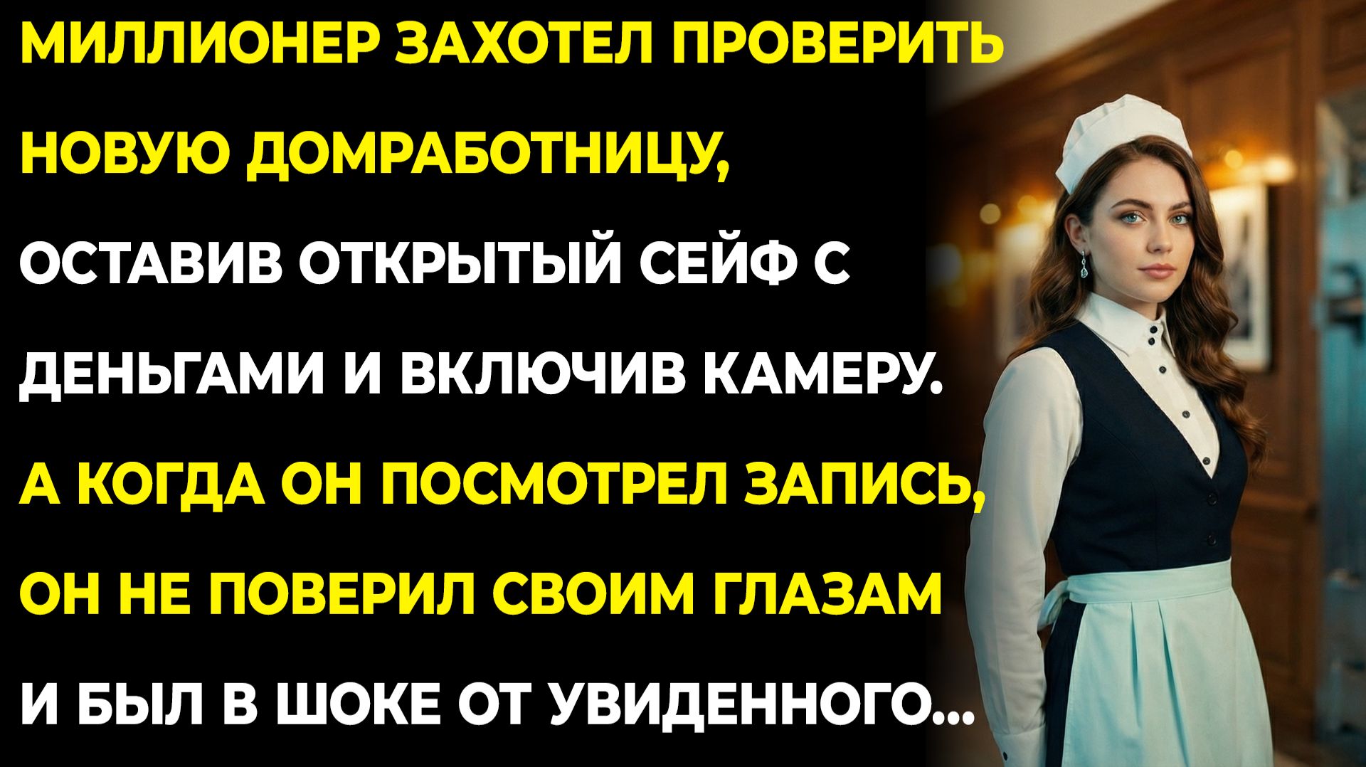 Миллионер проверил домработницу, оставив сейф открытым. То, что он увидел на записи ШОКИРОВАЛО!