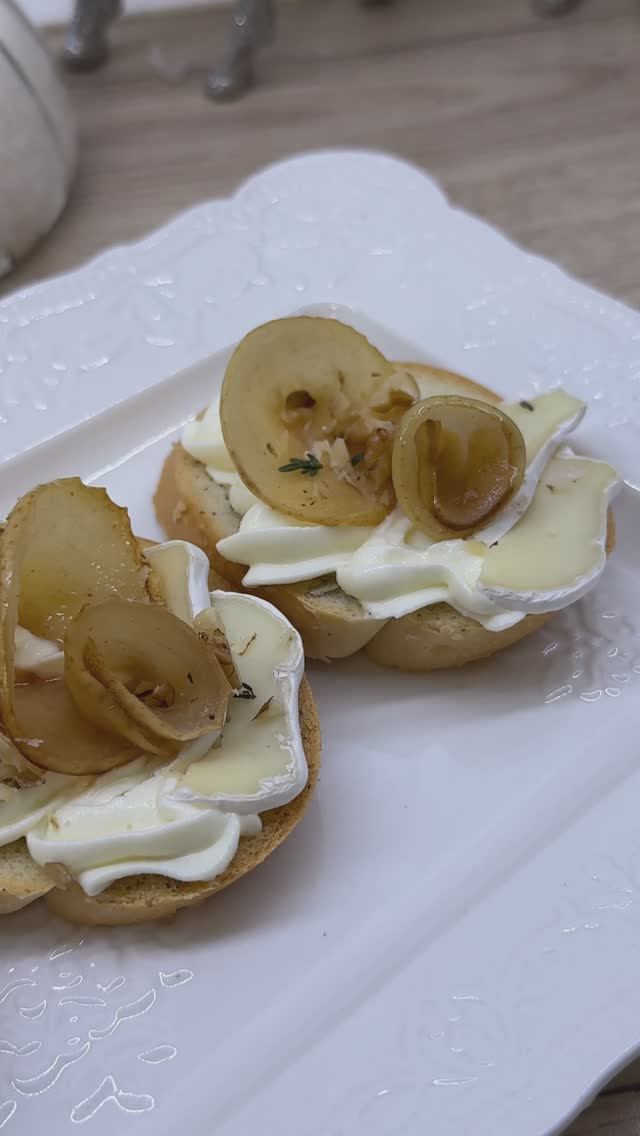 Сырная груша. Изысканная закуска с карамельной грушей и бри. Марафон закусок TalleR