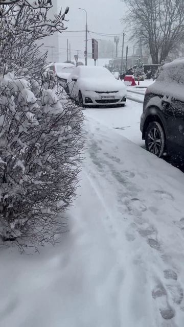 Снегопад #зимавкраснодаре