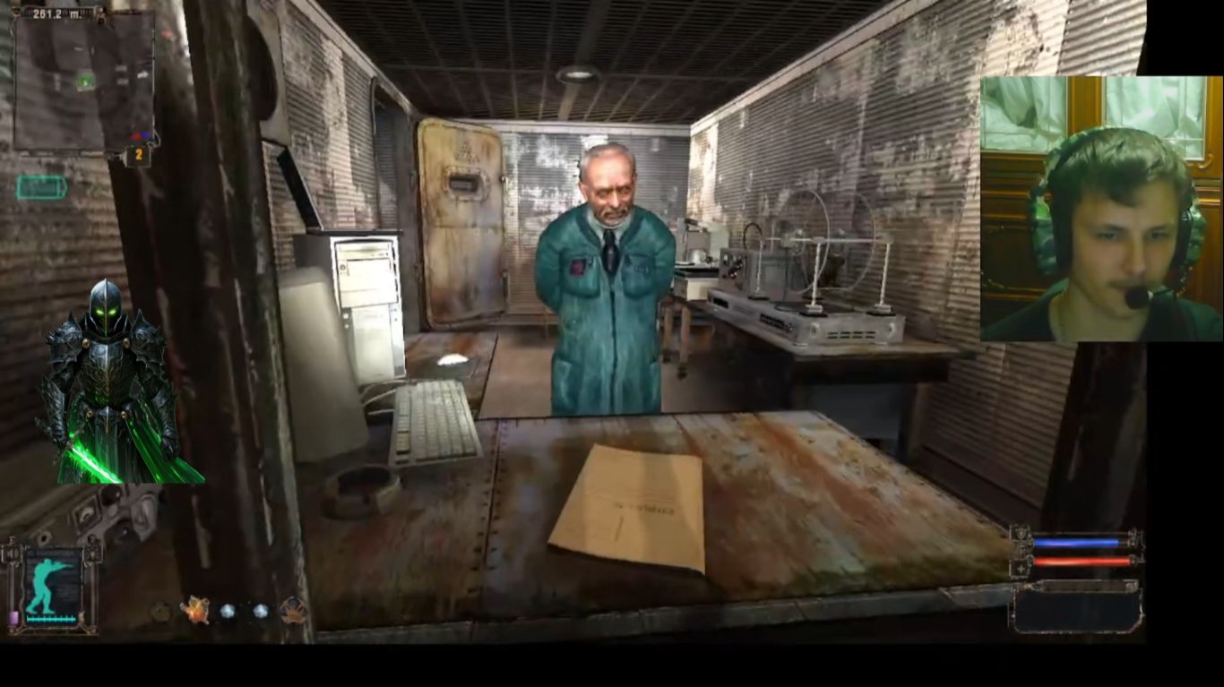 тёмный рыцарь начал изучать локацию янтарь и помогать Сахаровому в S.T.A.L.K.E.R. 38 серия.