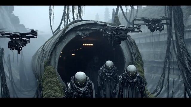 Город с темным киберпанком: мрачный эмбиент