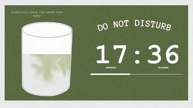 учись со мной (матча) - 30 минут, 10-минутный перерыв, с лоу-фай музыкой для концентрации