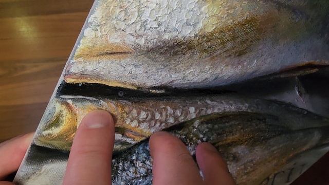 покрыл акриловым  лаком картину что стало