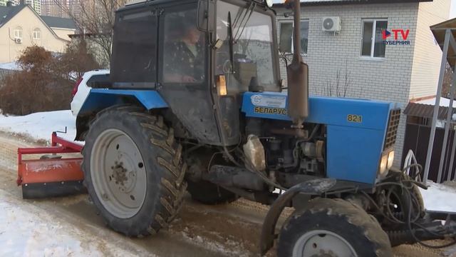 Воронежские коммунальщики применили новое оружие в борьбе с гололёдом
