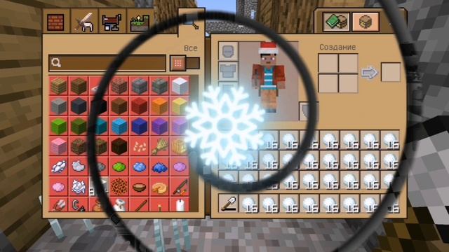 У нас в деревне ВСЁ ЗАВАЛИЛА СНЕГОМ! в Майнкрафт. серия 10