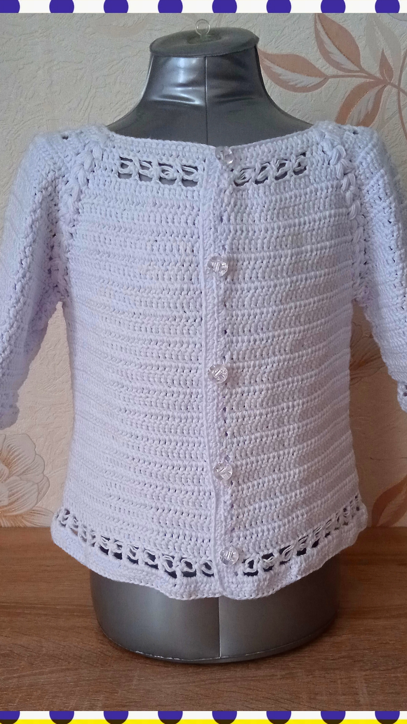 🌹Детская кофта крючком 💞