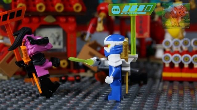 Война игроков на рынке Lego Ninja Game. Мультики для детей
