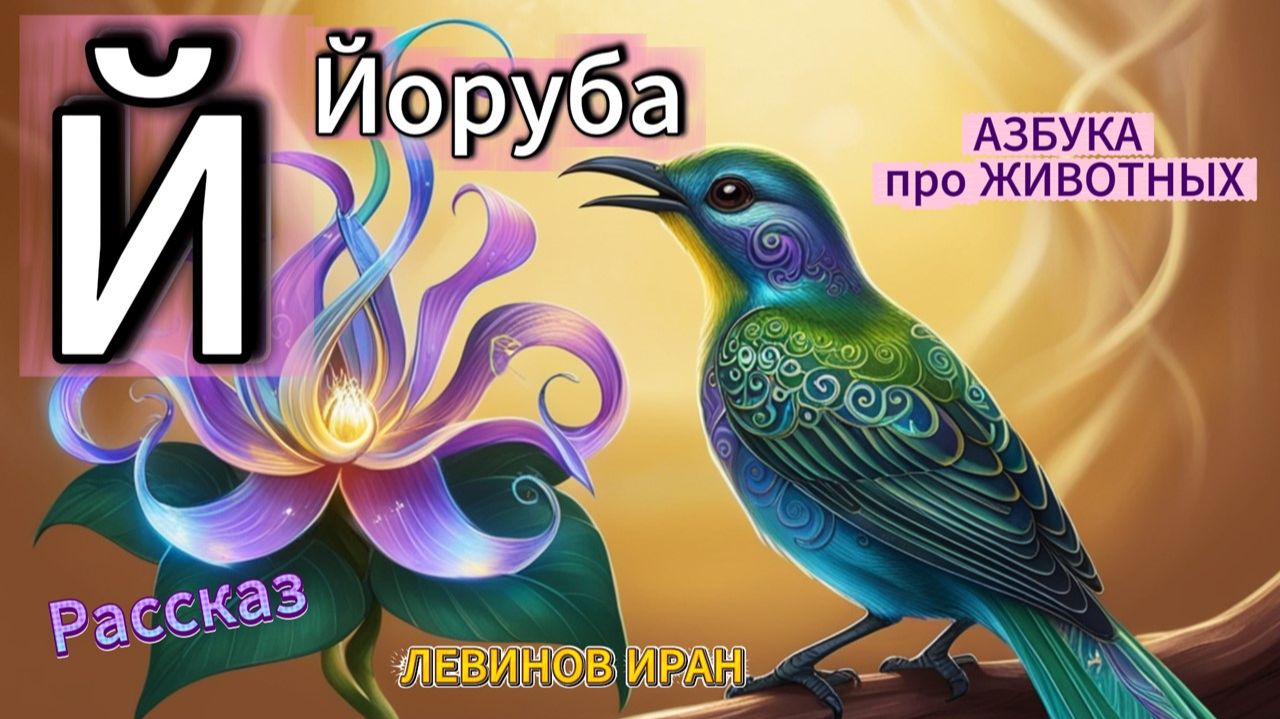 Алфавит Азбука Просто. Й. Йоруба. Мир животных и птиц в алфавитном порядке. Автор поэт Левинов Иран