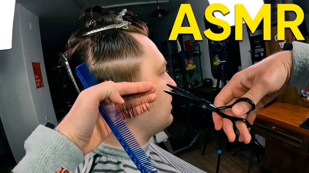 АСМР / ASMR 💈 Отличная POV стрижка только ножницами 27 минут