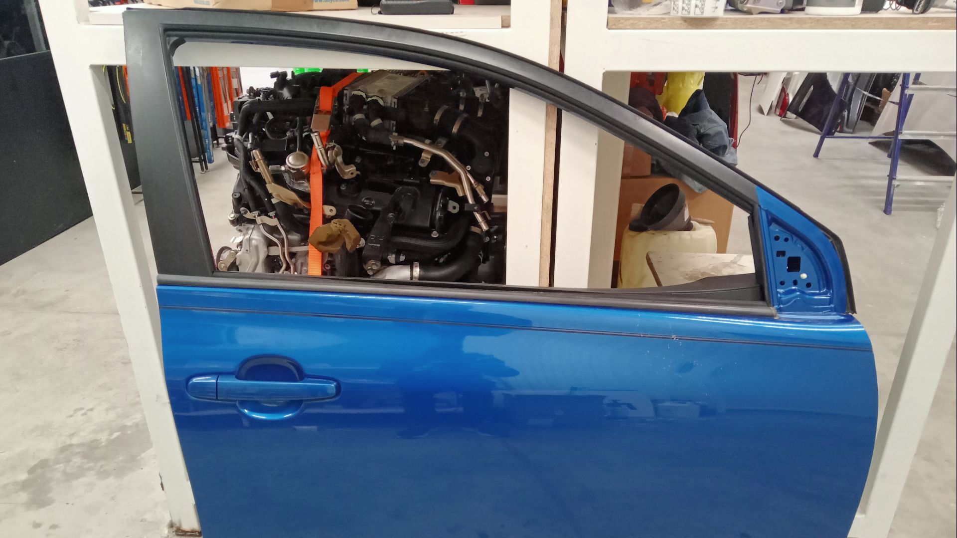 DPP00020 - Правая передняя дверь Toyota Corolla E150 - цвет Синий, Голубой