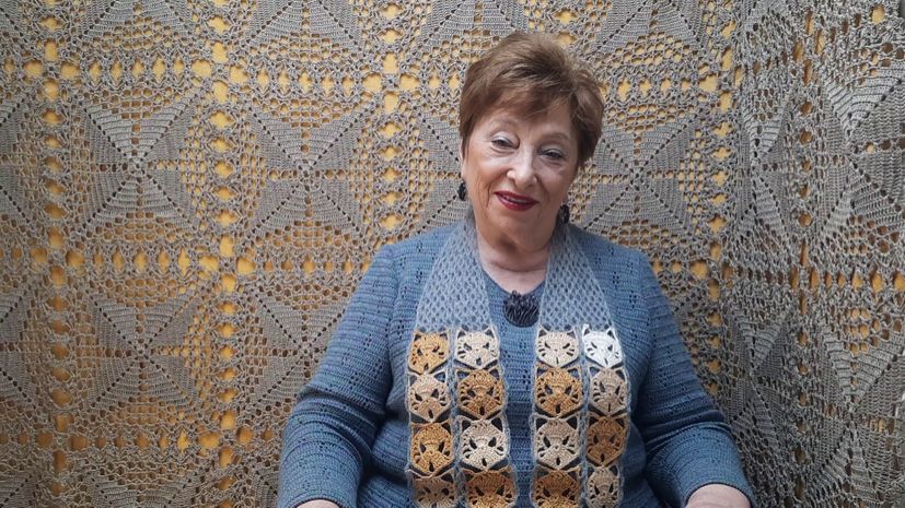 Шарфик "Котики". Мастер-класс по вязанию крючком от О. С. Литвиной.