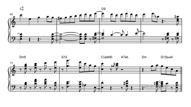 Beegie Adair plays Take The A Train - Piano transcription (sheet music)