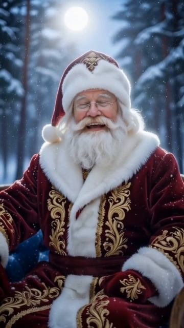 Прощание с дедом Морозом. Видео чужое из нейросети. Очень понравилось - делюсь с вами