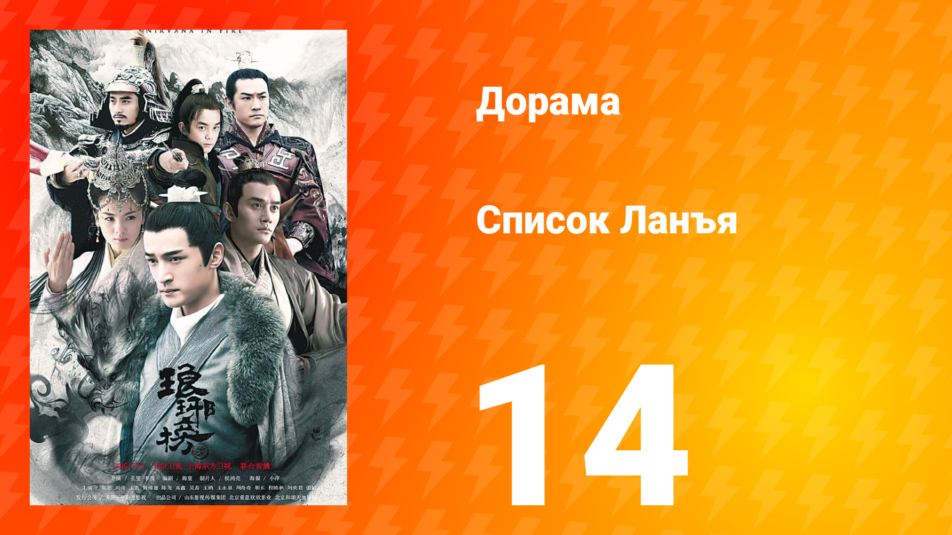 Список Ланъя 1 сезон 14 серия