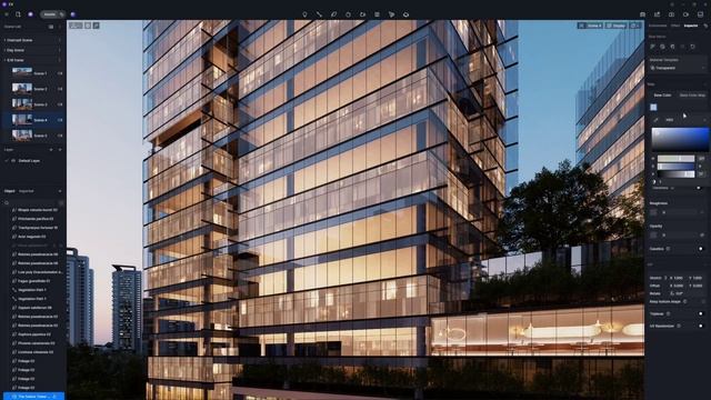 True Displacement в D5 Render 3.0! Реалистичные фасады: стекло, штукатурка, камень и поликарбонат