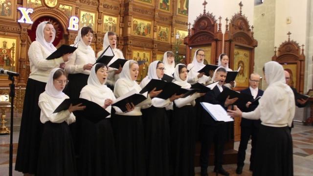 Дева днесь Пресущественнаго раждает. Хор певчих Свято-Елизаветинского храма.