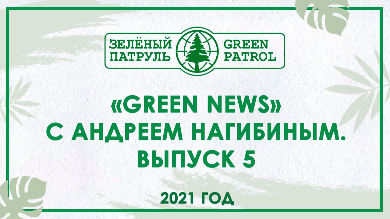 «Green News» с Андреем Нагибиным. Выпуск 5.