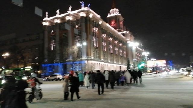 Екатеринбург. Проспект Ленина. 01 января.