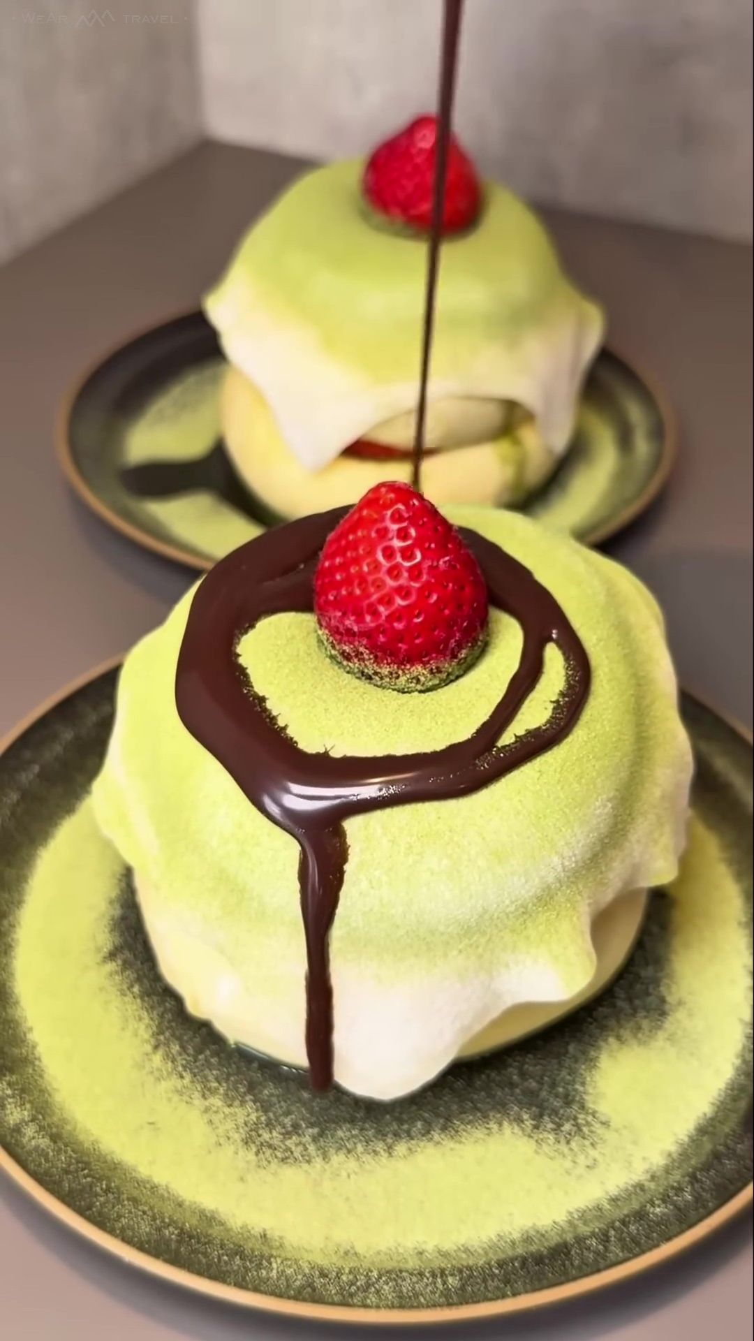 Пышный блинчик-суфле с Матча Дайфуку🥞