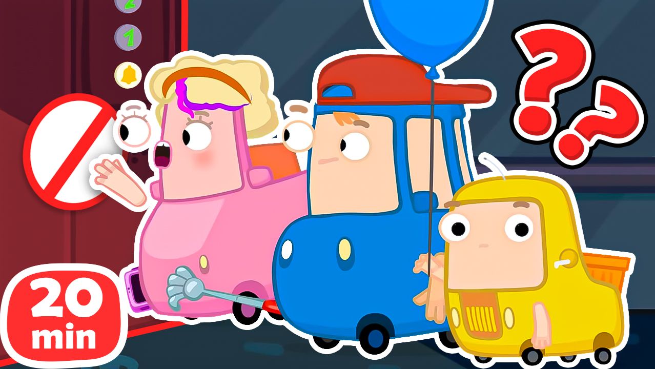 Машинки спасают Дедулю Ковша! Кто поможет выбраться из лифта?