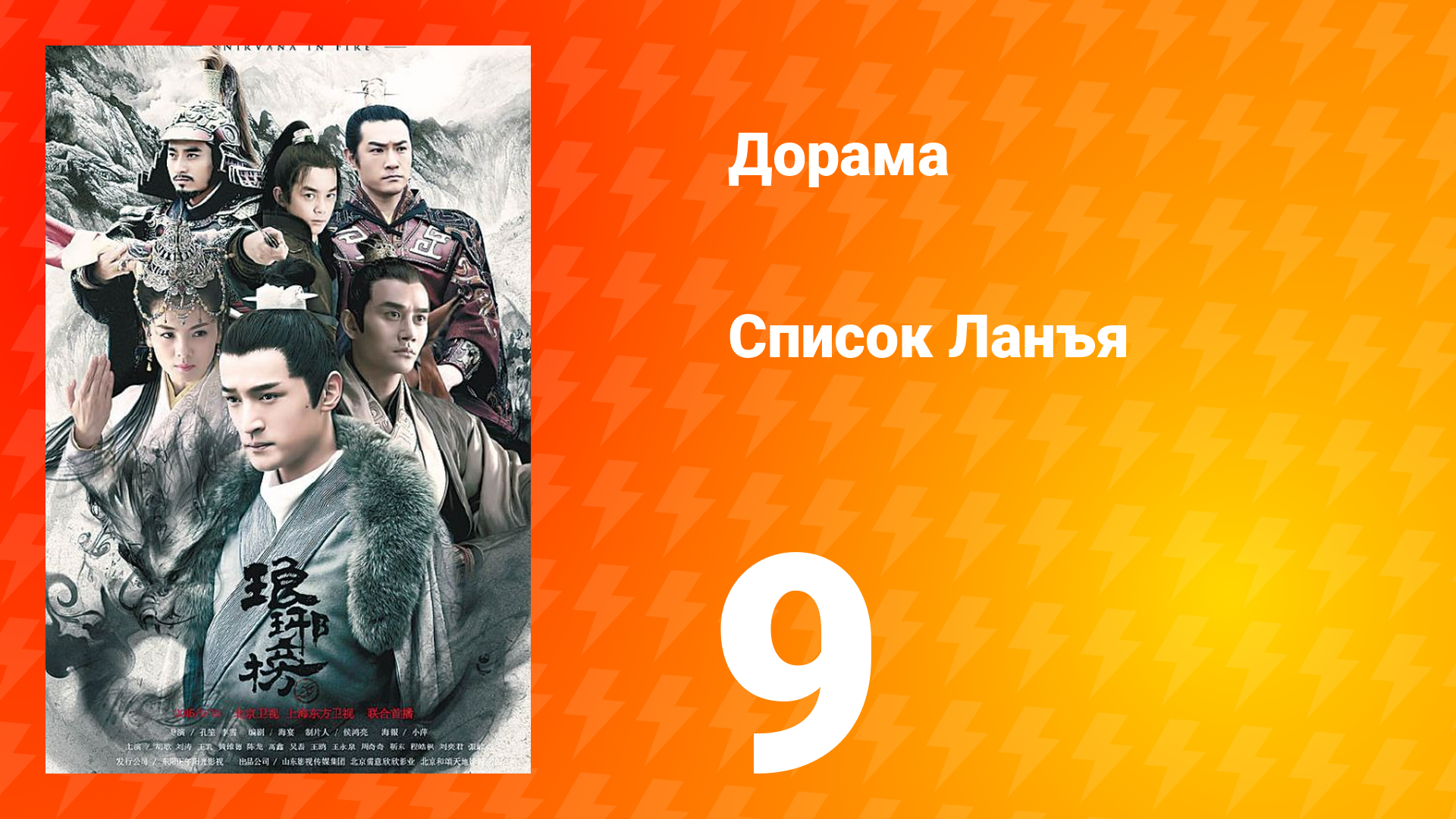 Список Ланъя 1 сезон 9 серия